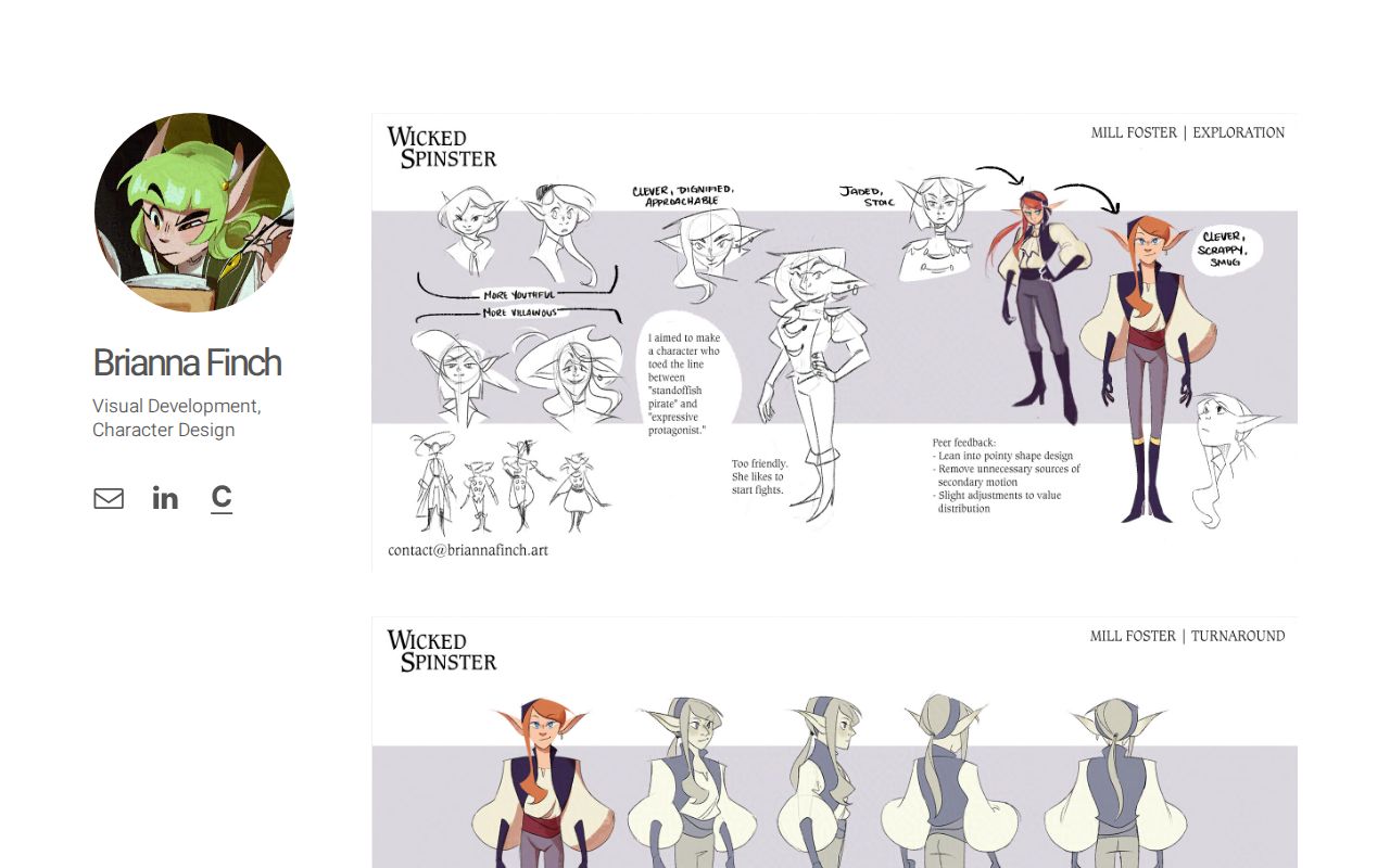 Brianna Finch | Character Design